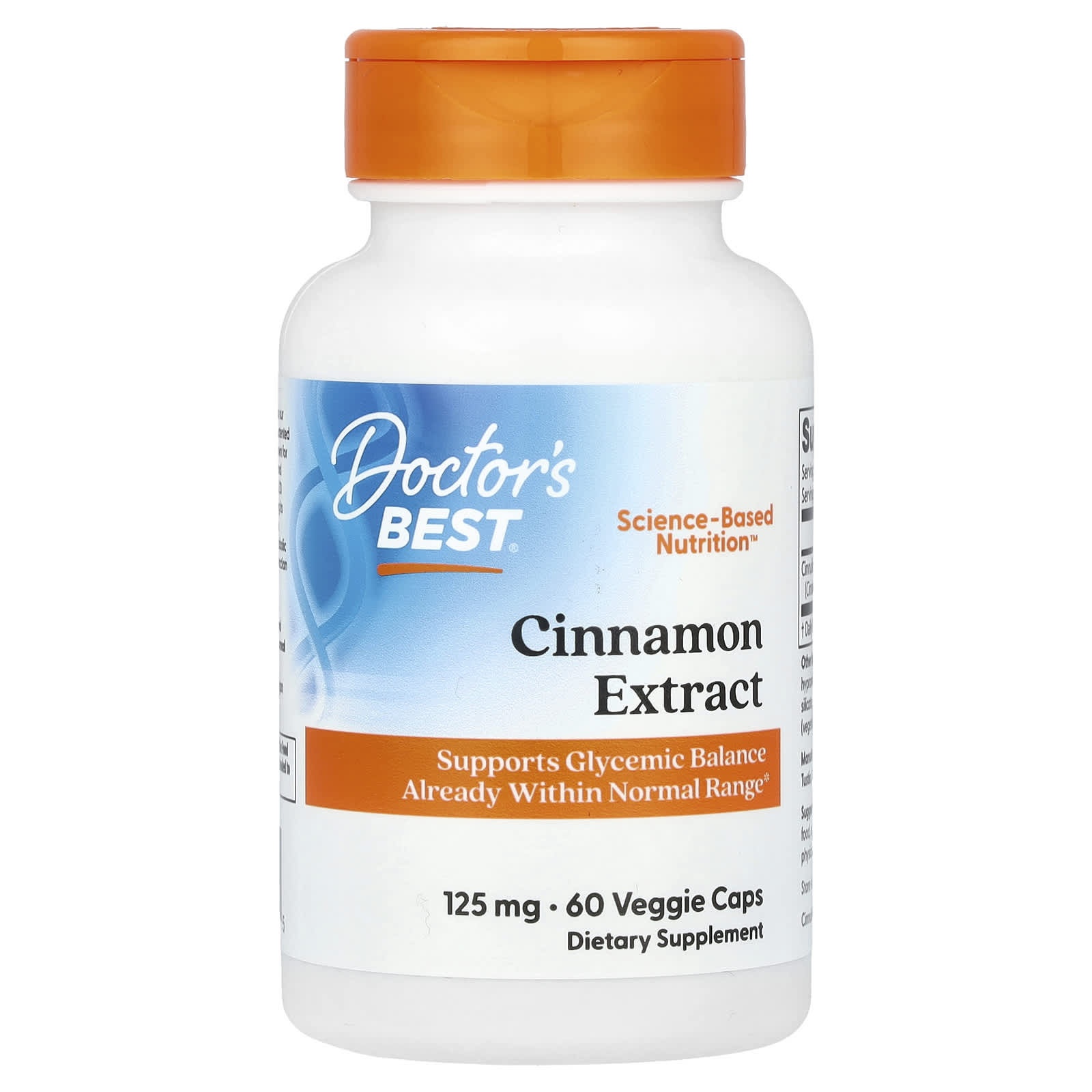 Doctor's Best, Cinnamon Extract , 125 mg, 60 Veggie Caps - Thực Phẩm ...